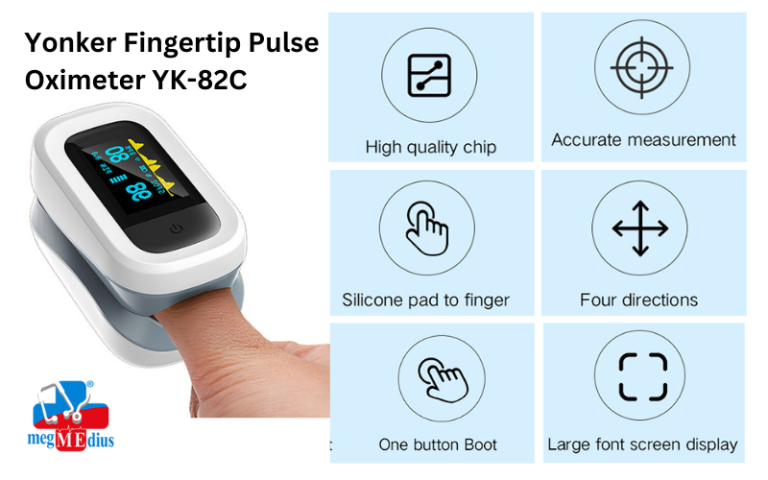 Yonker Fingertip Pulse Oximeter YK-82C | Meg Medius